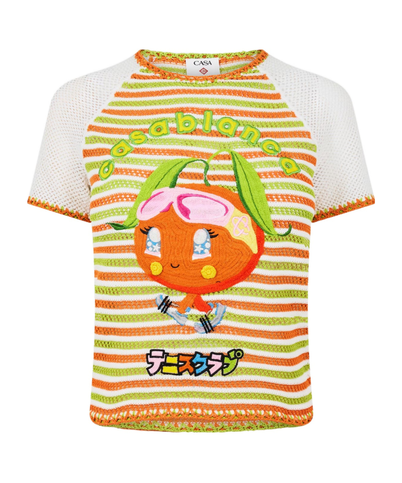 CASABLANCA Casablanca Striped Short Sleeve T-Shirt