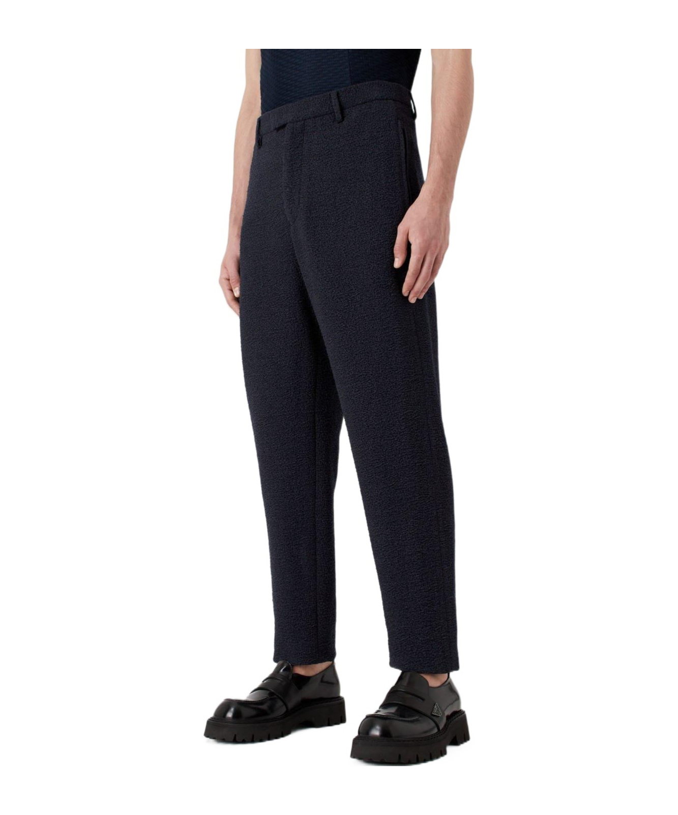 EMPORIO ARMANI Emporio Armani Textured Cropped Trousers