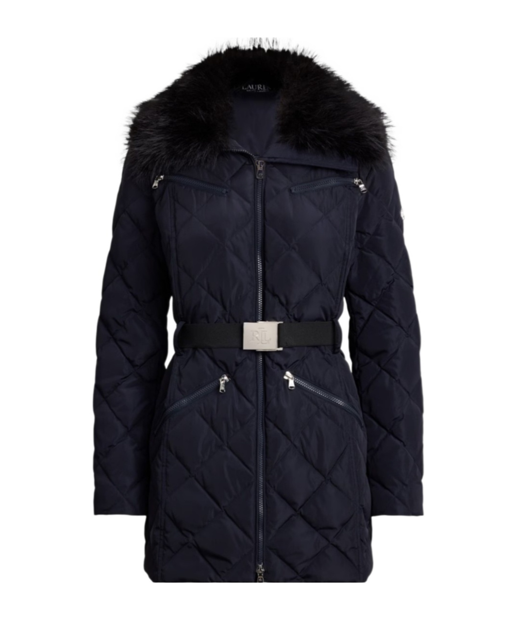 RALPH LAUREN Ralph Lauren Leather Medium Puffer Jacket