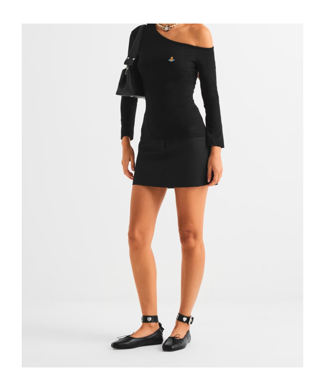 VIVIENNE WESTWOOD Vivienne Westwood Long Sleeve One-Shoulder T-Shirt