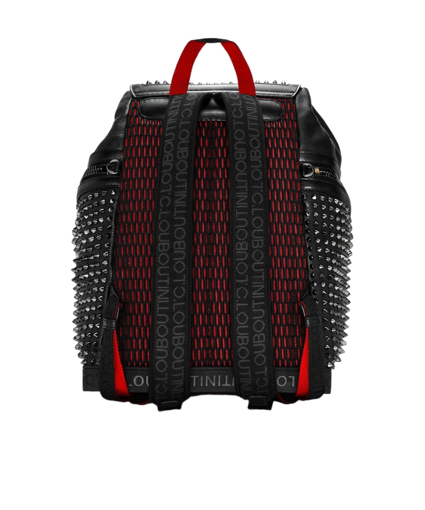 CHRISTIAN LOUBOUTIN Christian Louboutin Explorafunk Leather Backpack with Spike Embellishments