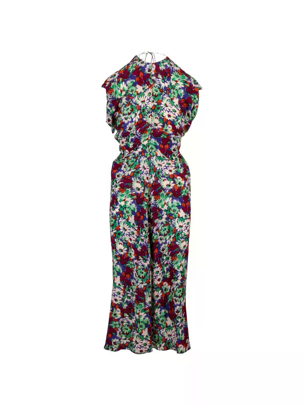ALEMAIS liana floral halterneck top