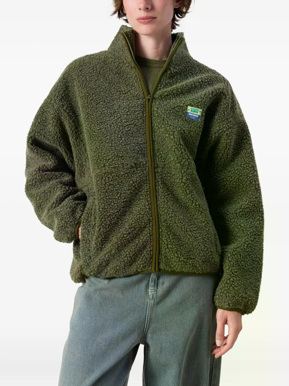 AMERICAN VINTAGE American Vintage Shearling-Effect Zip-Up Bomber Jacket