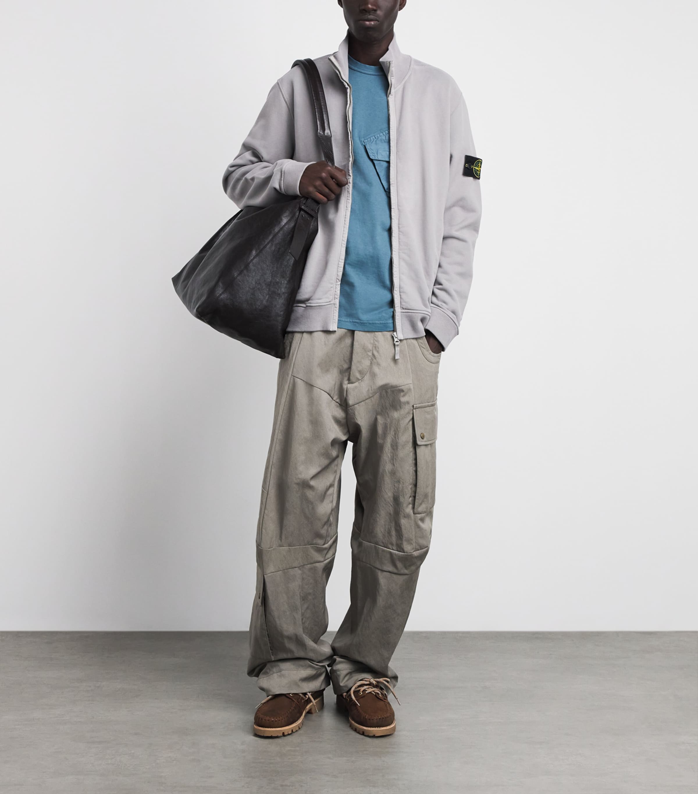 STONE ISLAND cotton compass pocket t-shirt