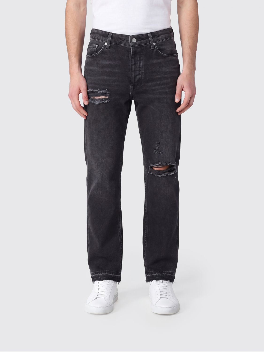 REPRESENT Represent Heaton Straight Fit Distressed Denim Jeans