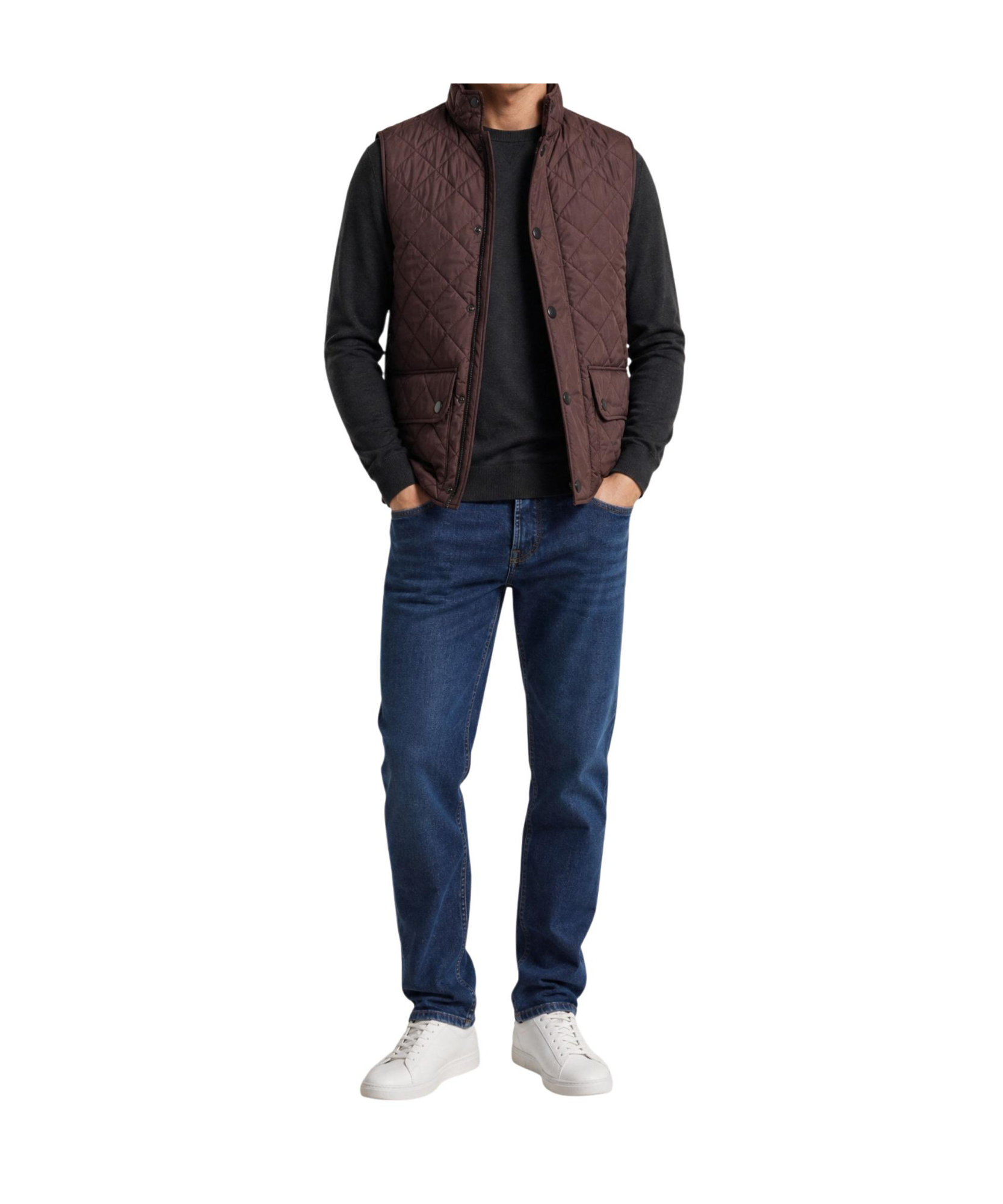 BARBOUR Barbour High-Neck Quilted Vest