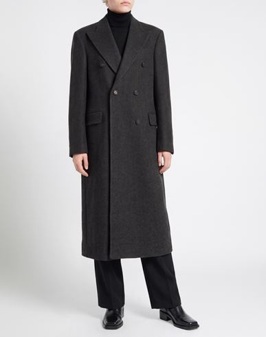 OFFICINE GÉNÉRALE Officine Générale Charcoal Wool Double-Breasted Coat