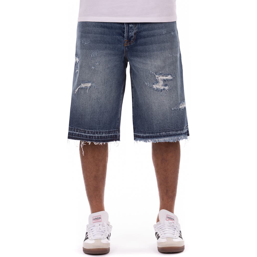BILLIONAIRE BOYS CLUB Billionaire Boys Club Onibaba Distressed Denim Shorts