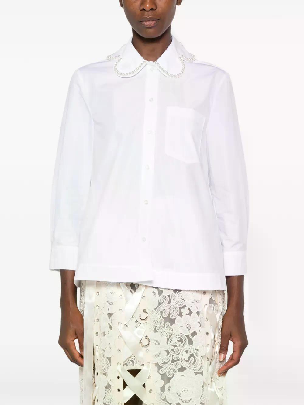 SIMONE ROCHA Simone Rocha Embellished Collar Shirt