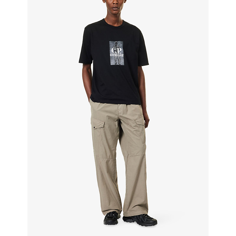 C.P. COMPANY digital sailor embroidered cotton t-shirt m