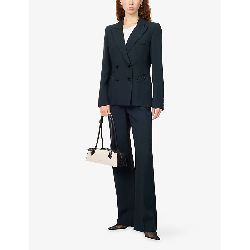 BLAZÉ MILANO Blazé Milano Luna Lundy Flare-Leg Woven-Jacquard Trousers