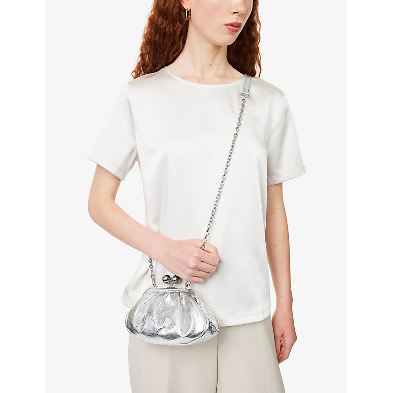 MAX MARA Weekend Max Mara Pasticcino Metallic Leather Handbag