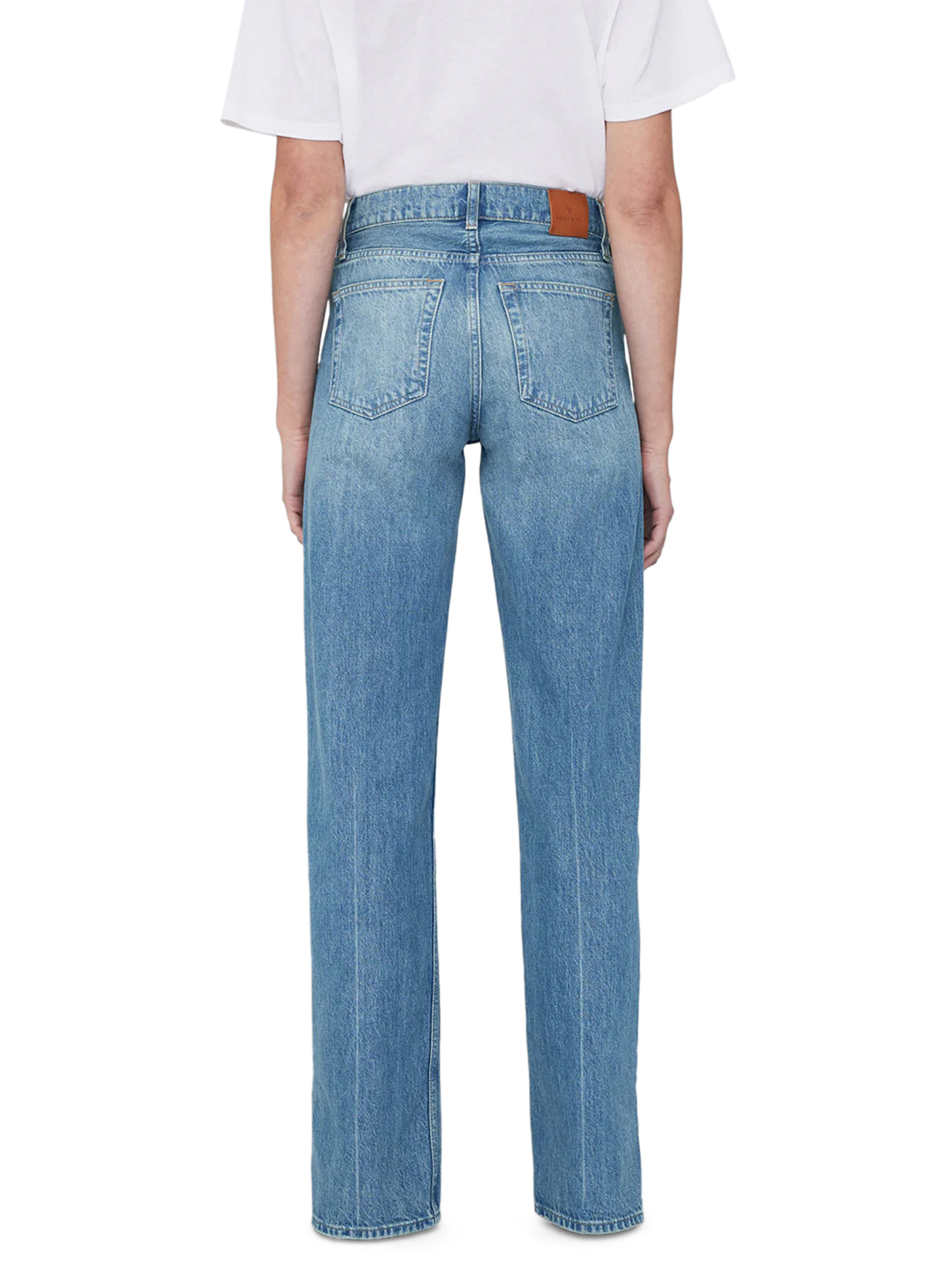 ANINE BING Anine Bing Roy Logo Patch High-Rise Jeans