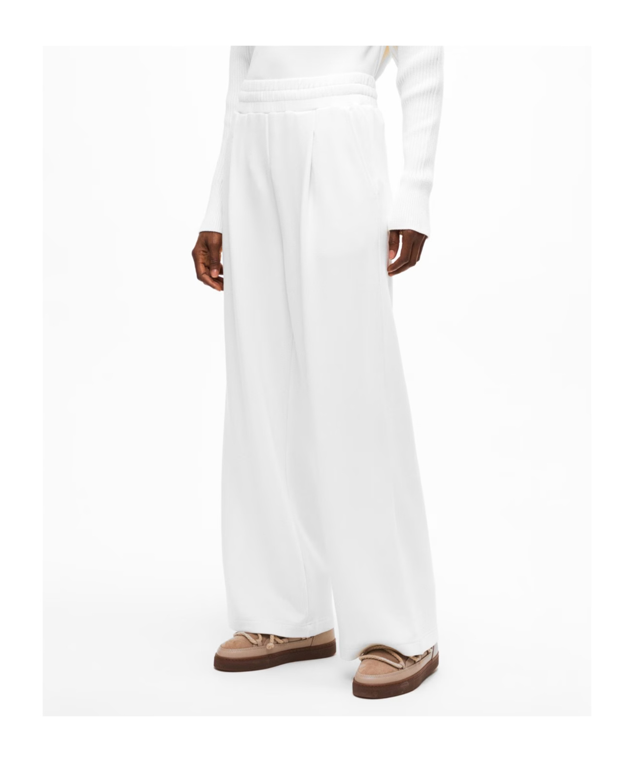 VARLEY Varley Wide Leg Pleated Trousers