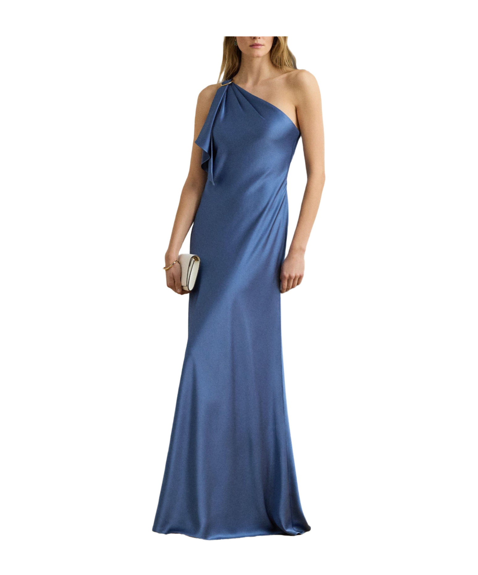 RALPH LAUREN Ralph Lauren One-Shoulder Maxi Gown