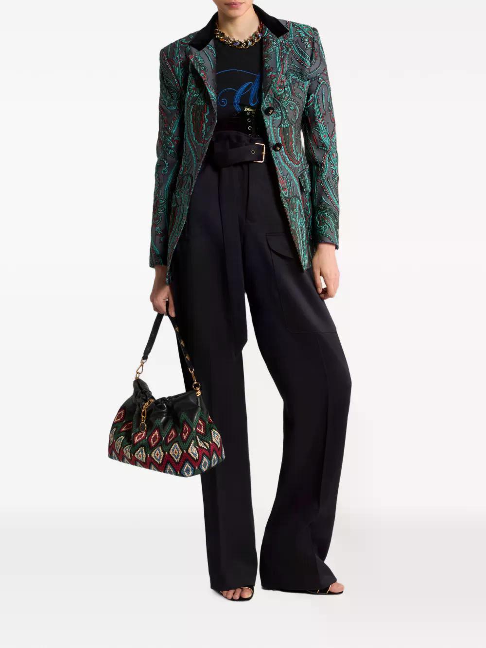 ETRO ETRO Paisley Motif Jacquard Single-Breasted Jacket