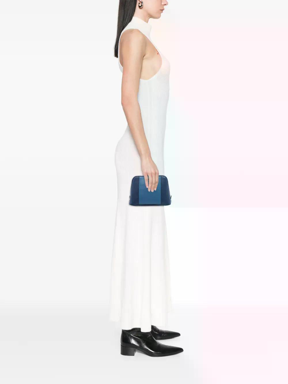 PRADA Prada Bicolor Saffiano Dome Clutch Bag
