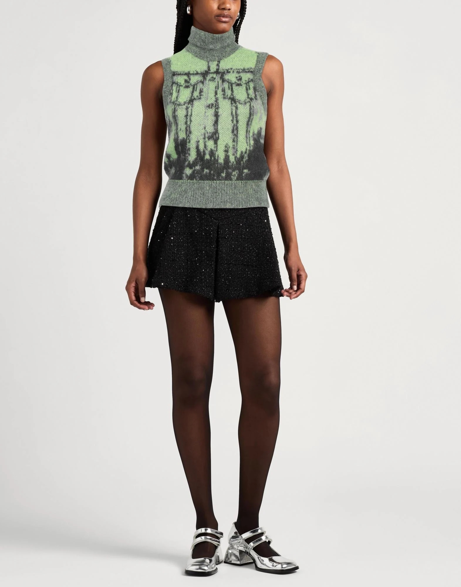 DIESEL® Diesel Sleeveless Knit Turtleneck Top