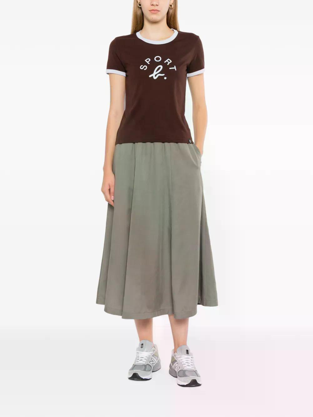 AGNES B. Elasticated Waistband Skirt
