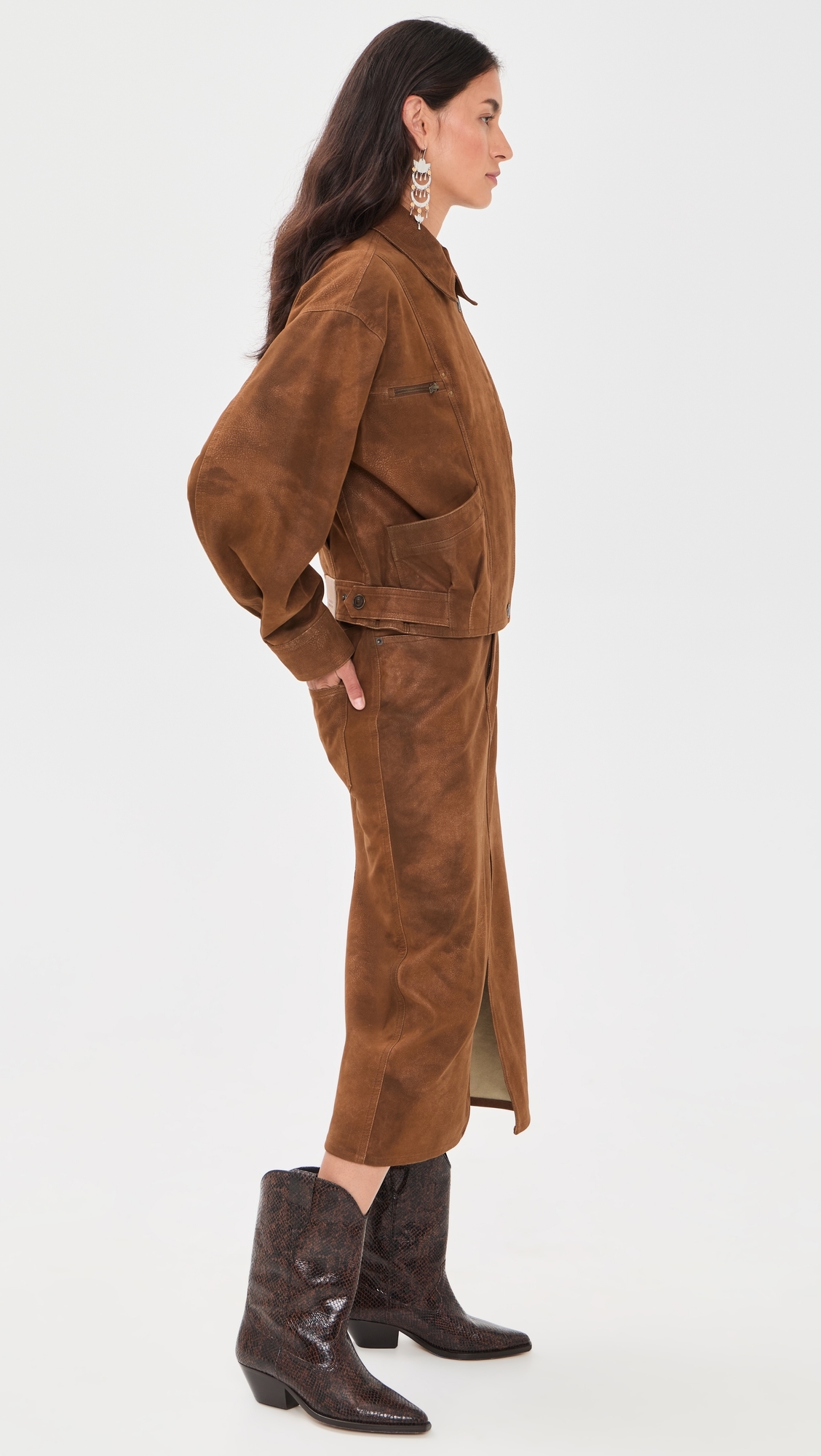ISABEL MARANT ÉTOILE Isabel Marant Étoile Belma Faux Suede Bomber Jacket