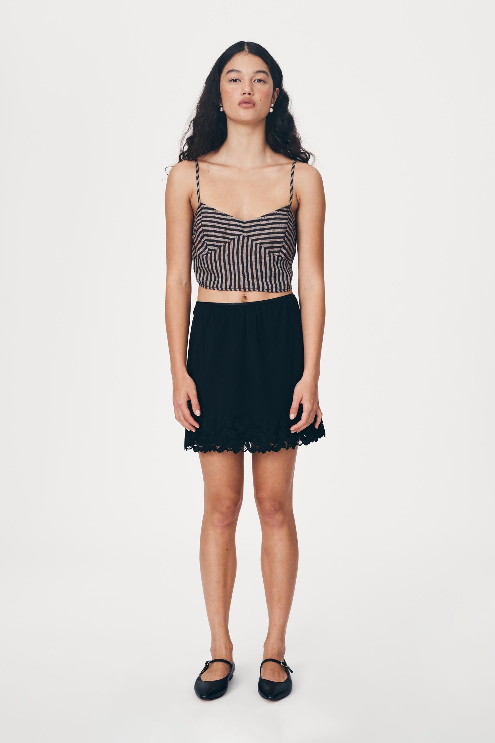 ROWIE ROWIE The Label Mina Silk Mini Skirt