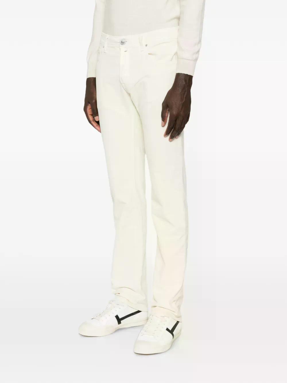 JACOB COHEN Jacob Cohën Bard Logo-Patch Straight-Leg Trousers