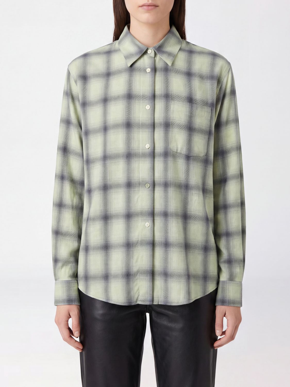 OUR LEGACY Our Legacy Long-Sleeved Check-Pattern Viscose Shirt