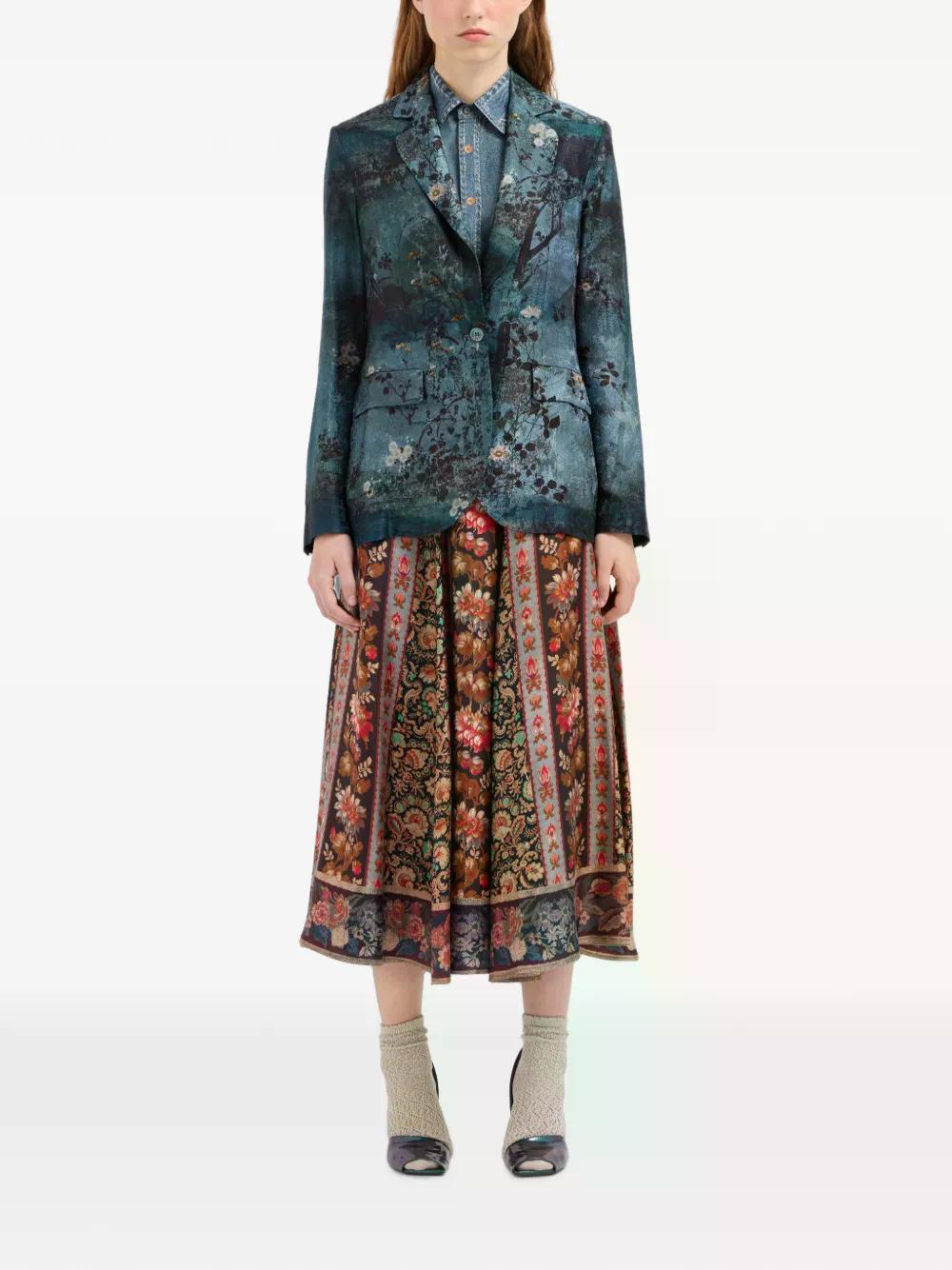 PIERRE-LOUIS MASCIA Pierre-Louis Mascia Floral-Print Blazer