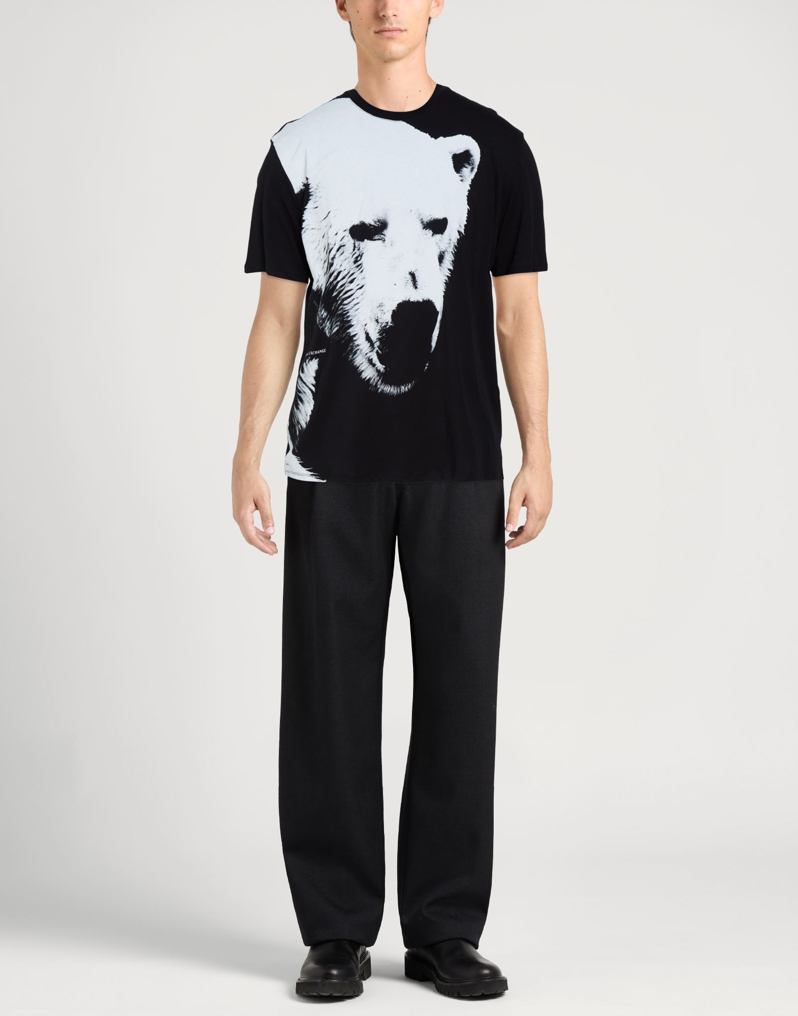 ARMANI EXCHANGE man t-shirt black size m cotton