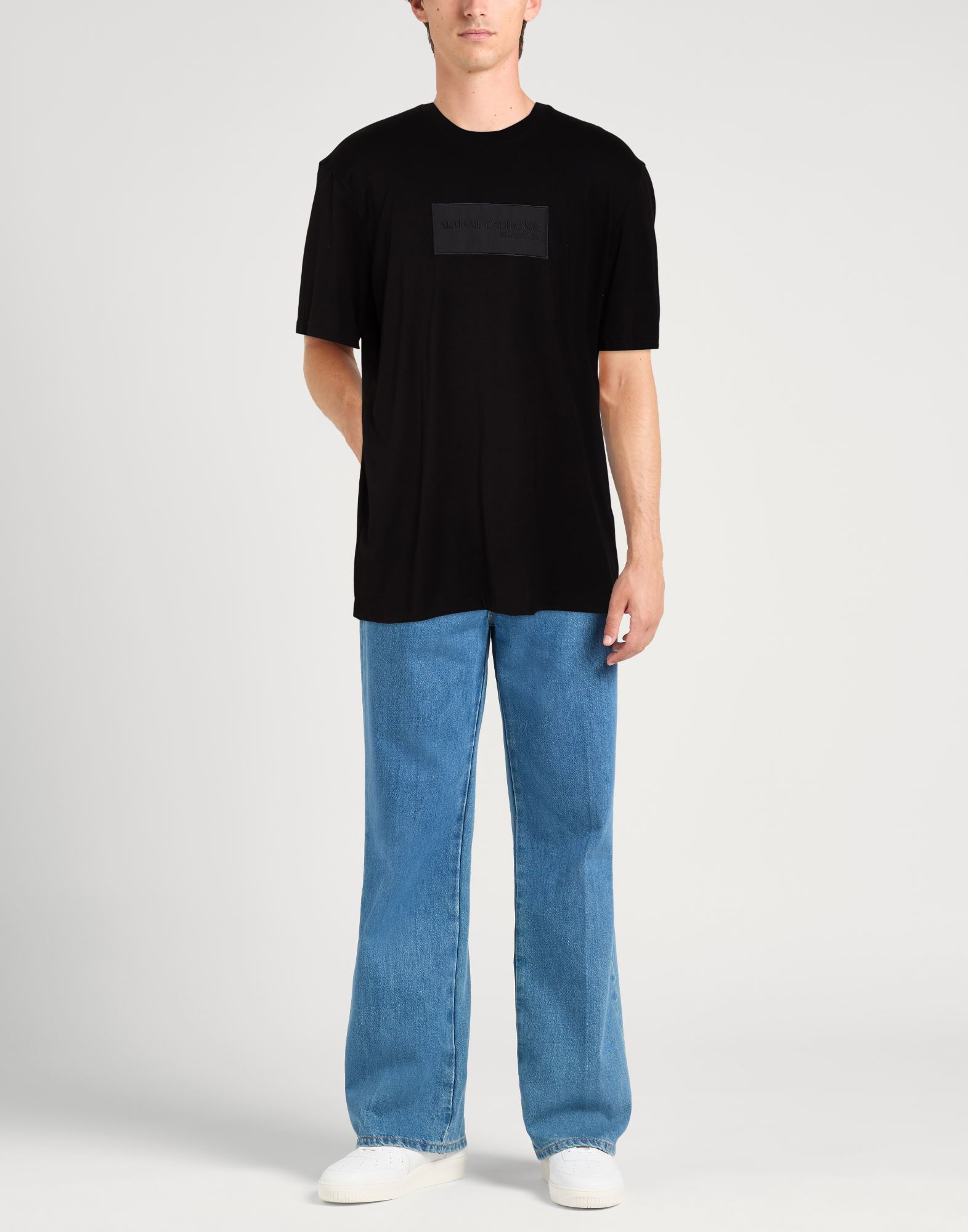 ARMANI EXCHANGE man t-shirt black size xl cotton