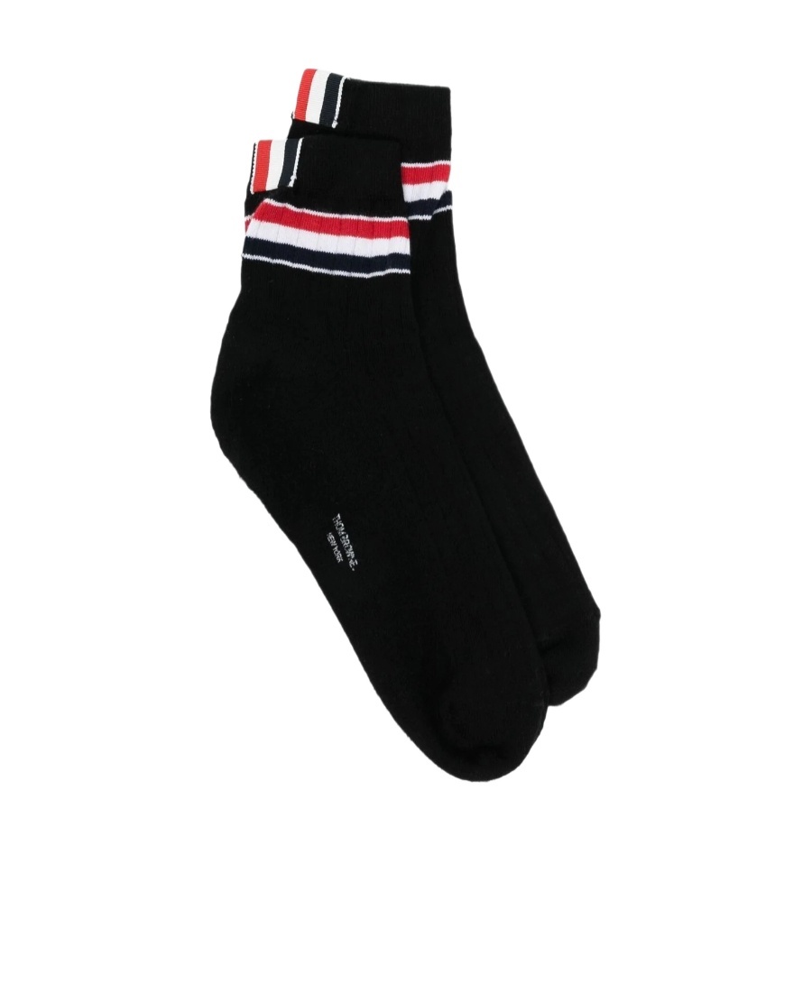 THOM BROWNE Thom Browne Logo Pull-Tab Cotton Shorts