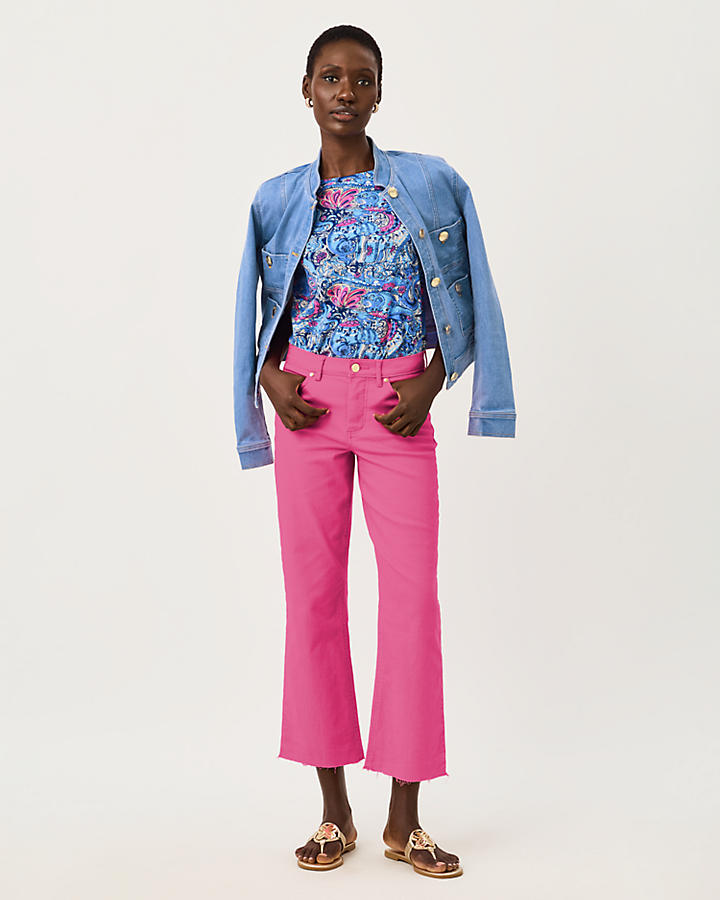 LILLY PULITZER® Lilly Pulitzer Lindessa High Rise Crop Jean