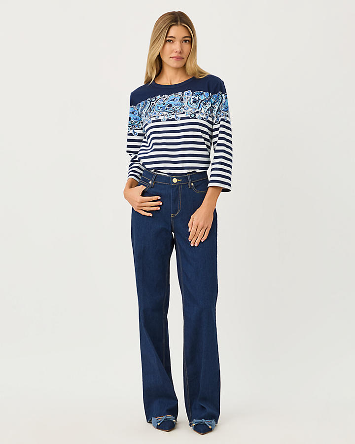 LILLY PULITZER® Clairmont 3/4 Sleeved Knit Top
