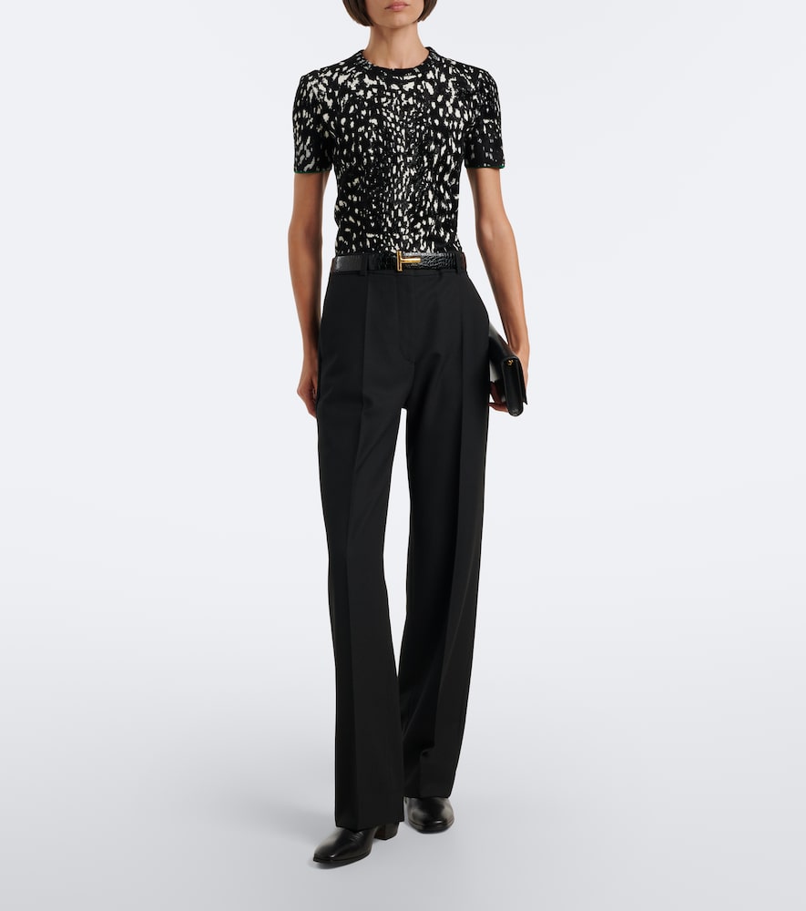 TOM FORD Tom Ford Jacquard Velvet T-Shirt
