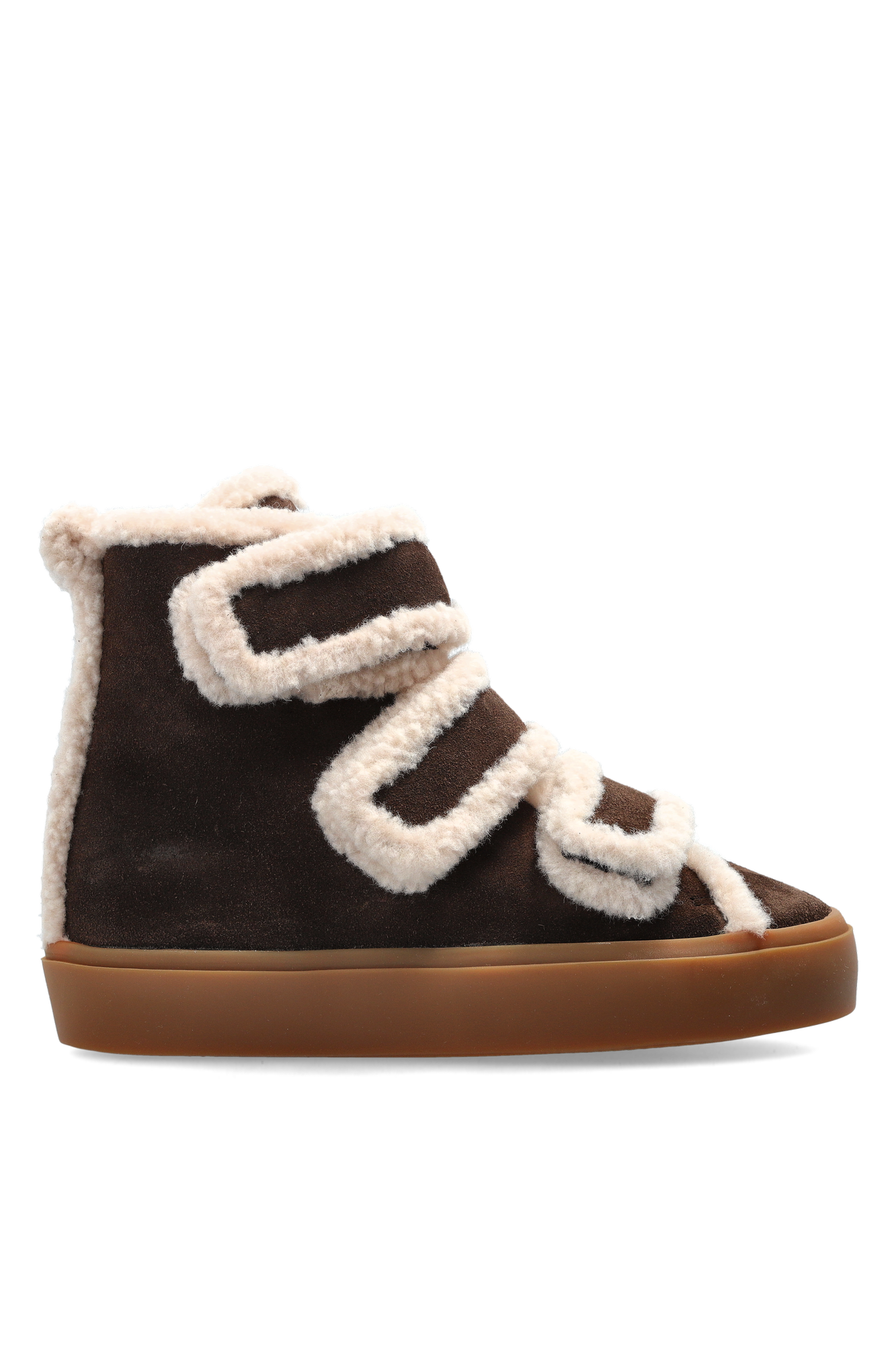 INUIKII Inuikii Shearling Velcro Wedge Sneakers