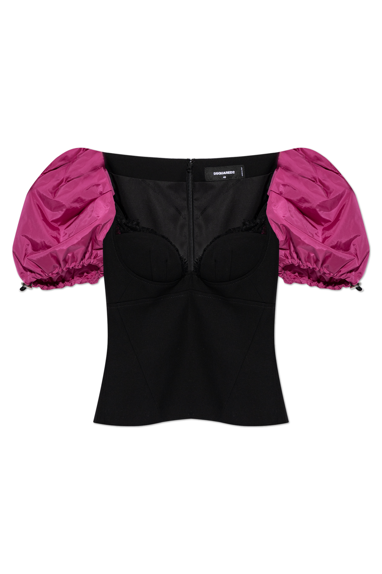 BLUMARINE overdyed pleated mini skirt