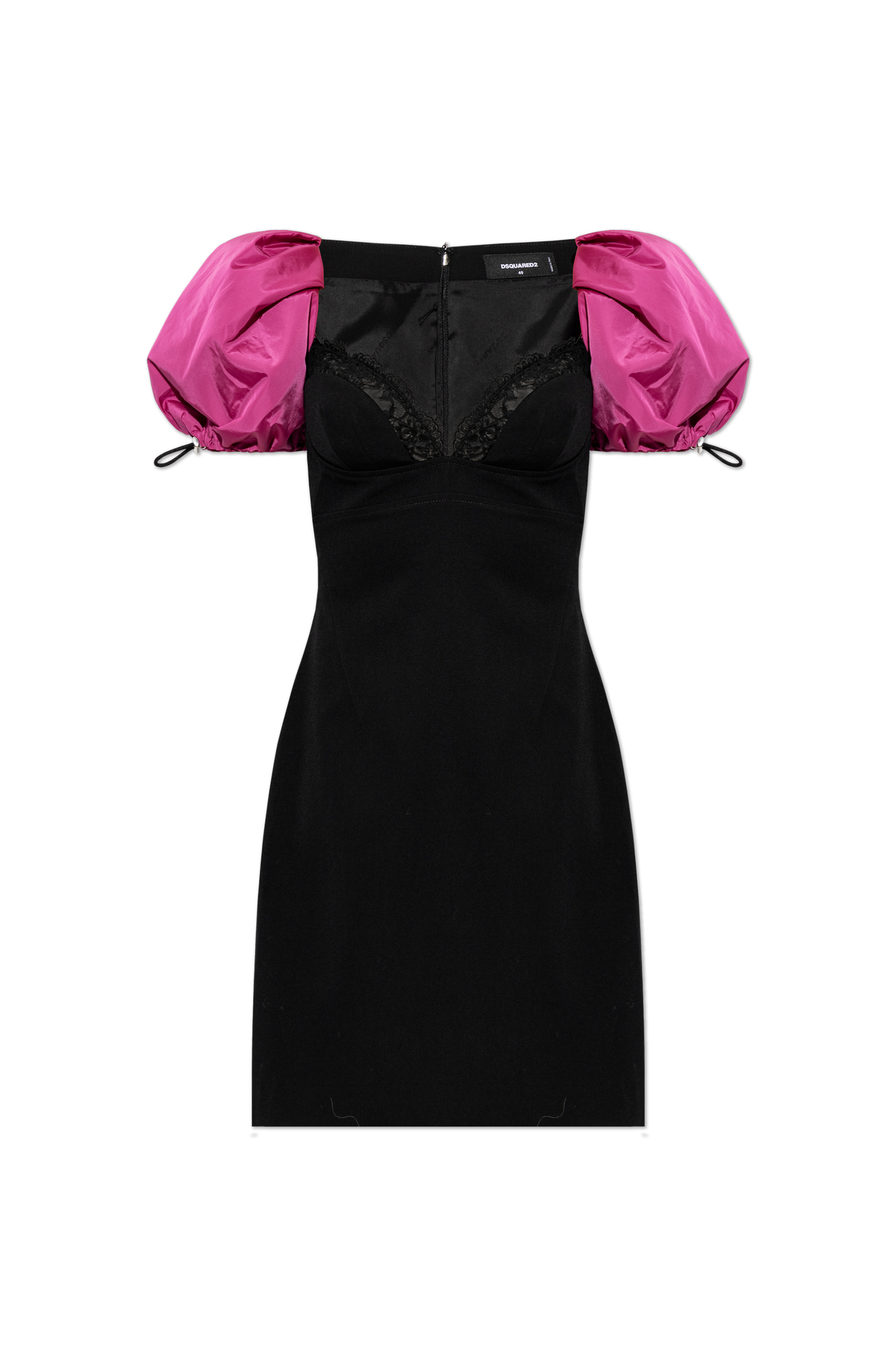 DSQUARED2 Dsquared2 Wool Dress with Puff Sleeves