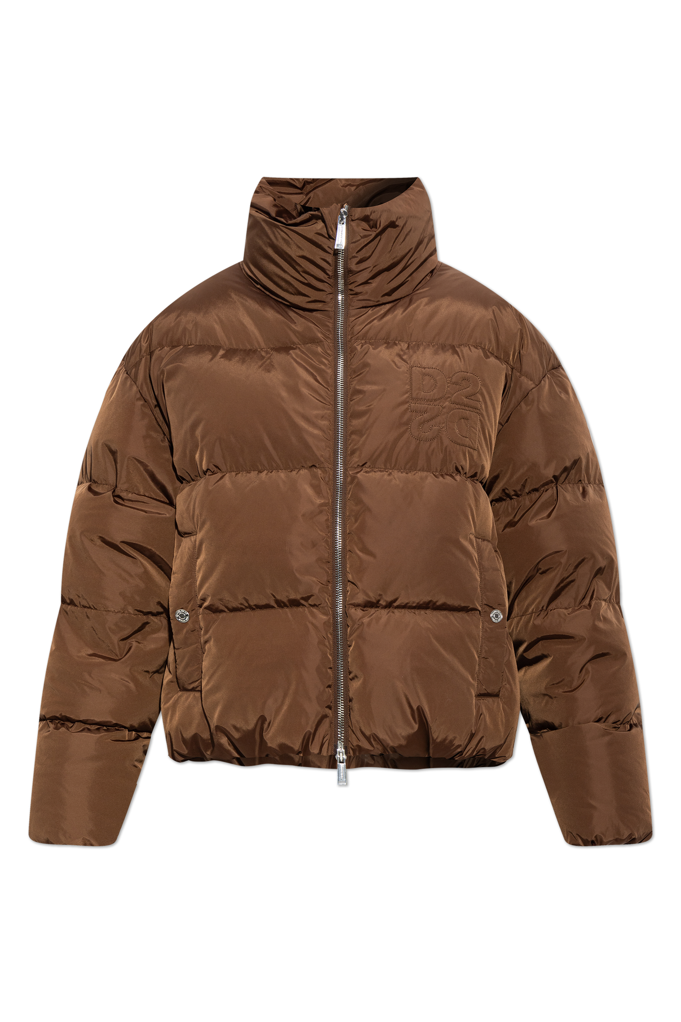 MAX MARA Max Mara Down-Filled Diamond Quilted Puffer Gilet with Logo Drawstrings