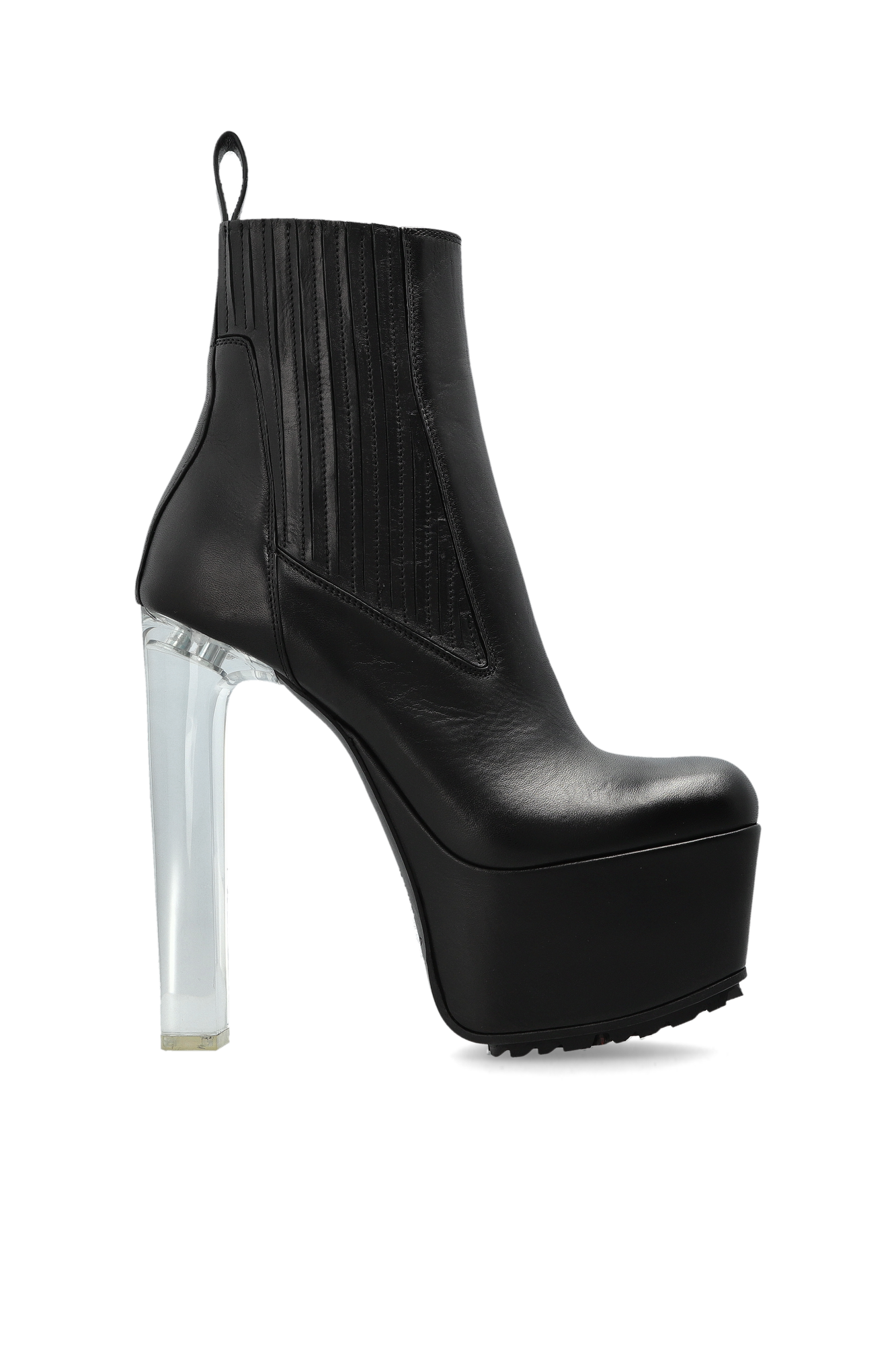 RICK OWENS Rick Owens Leather Platform Ankle Boots