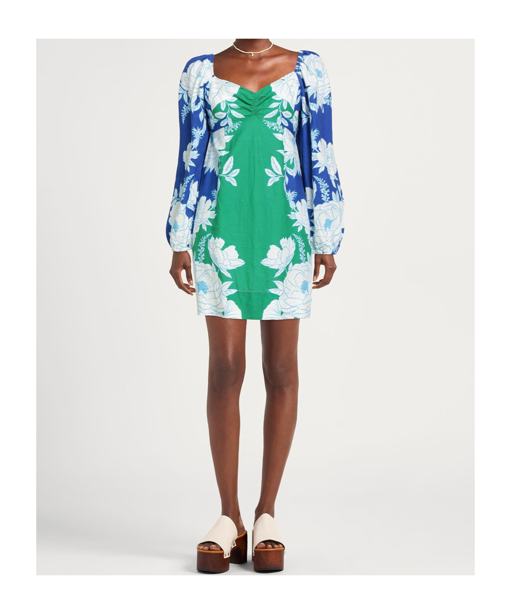 FARM RIO Farm Rio Long-Sleeved Mini Dress