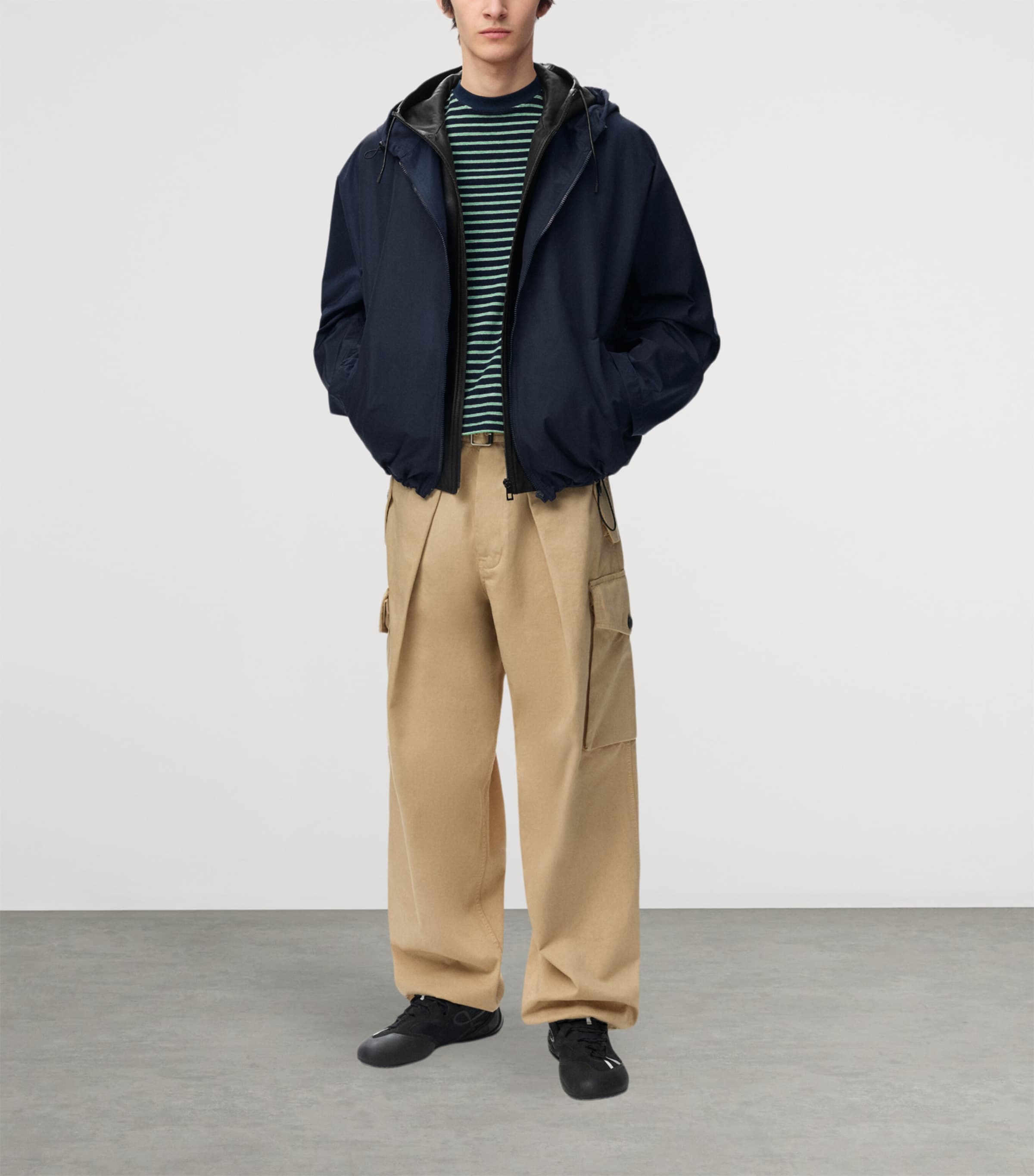 LOEWE Loewe Layered-Neck Hooded Jacket