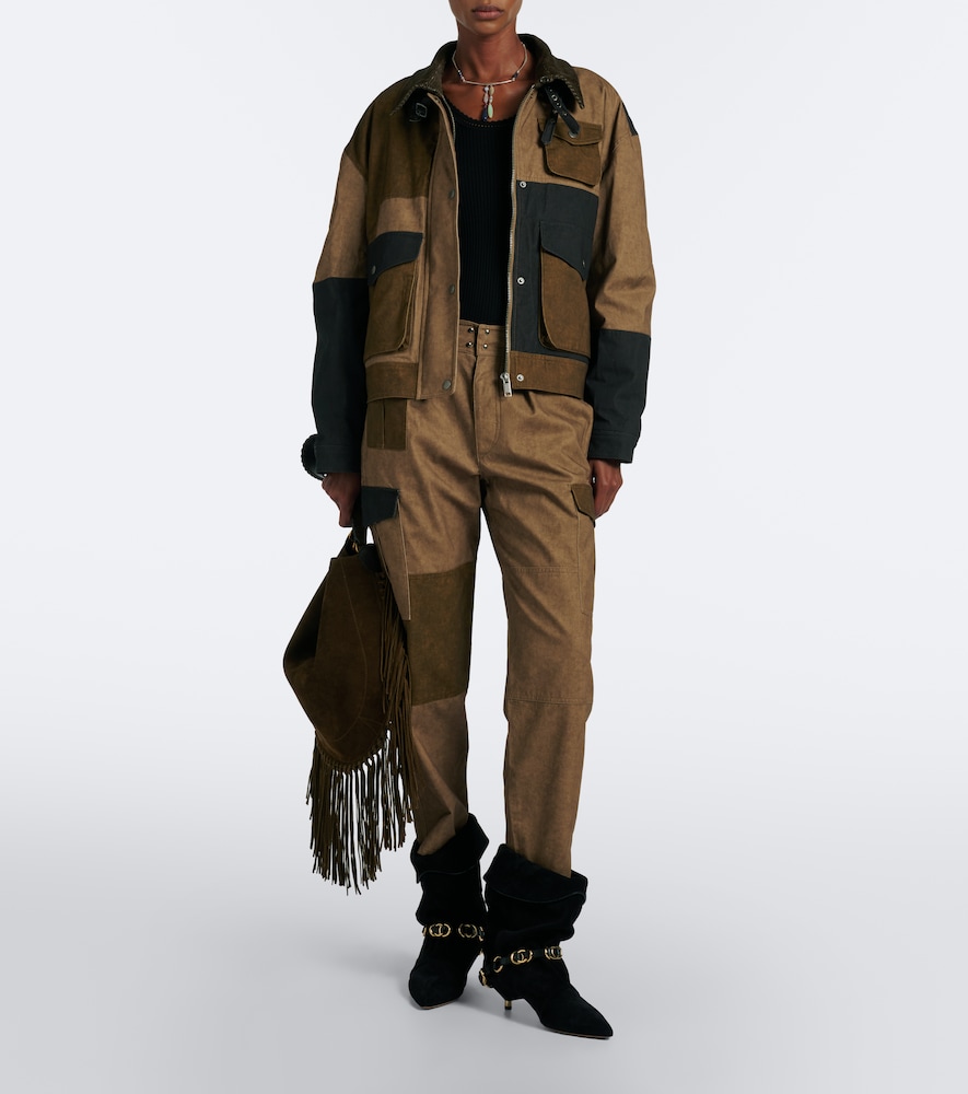 MARANT ETOILE risla patchwork cotton jacket