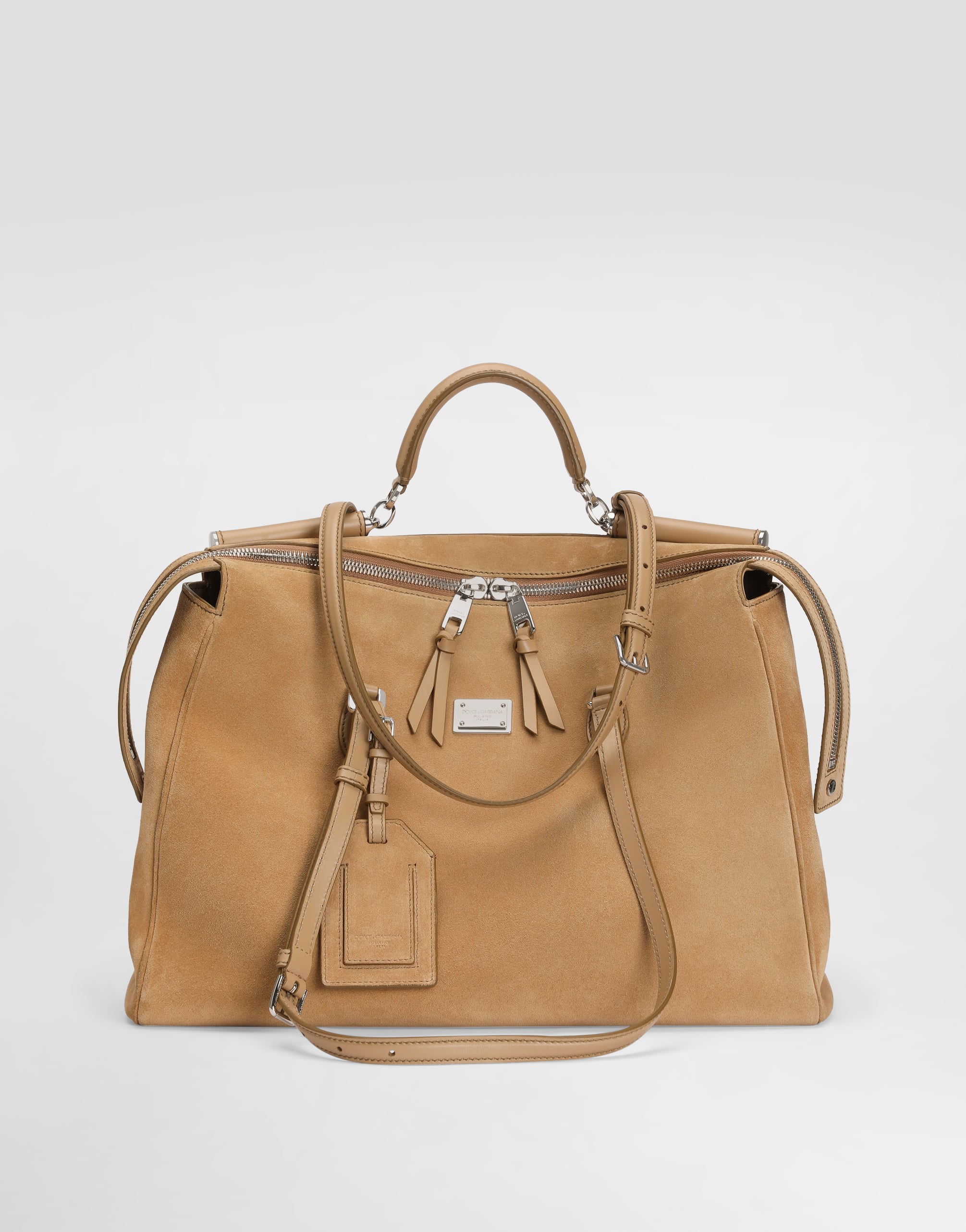 DOLCE & GABBANA Dolce & Gabbana Split Leather and Calfskin Handbag