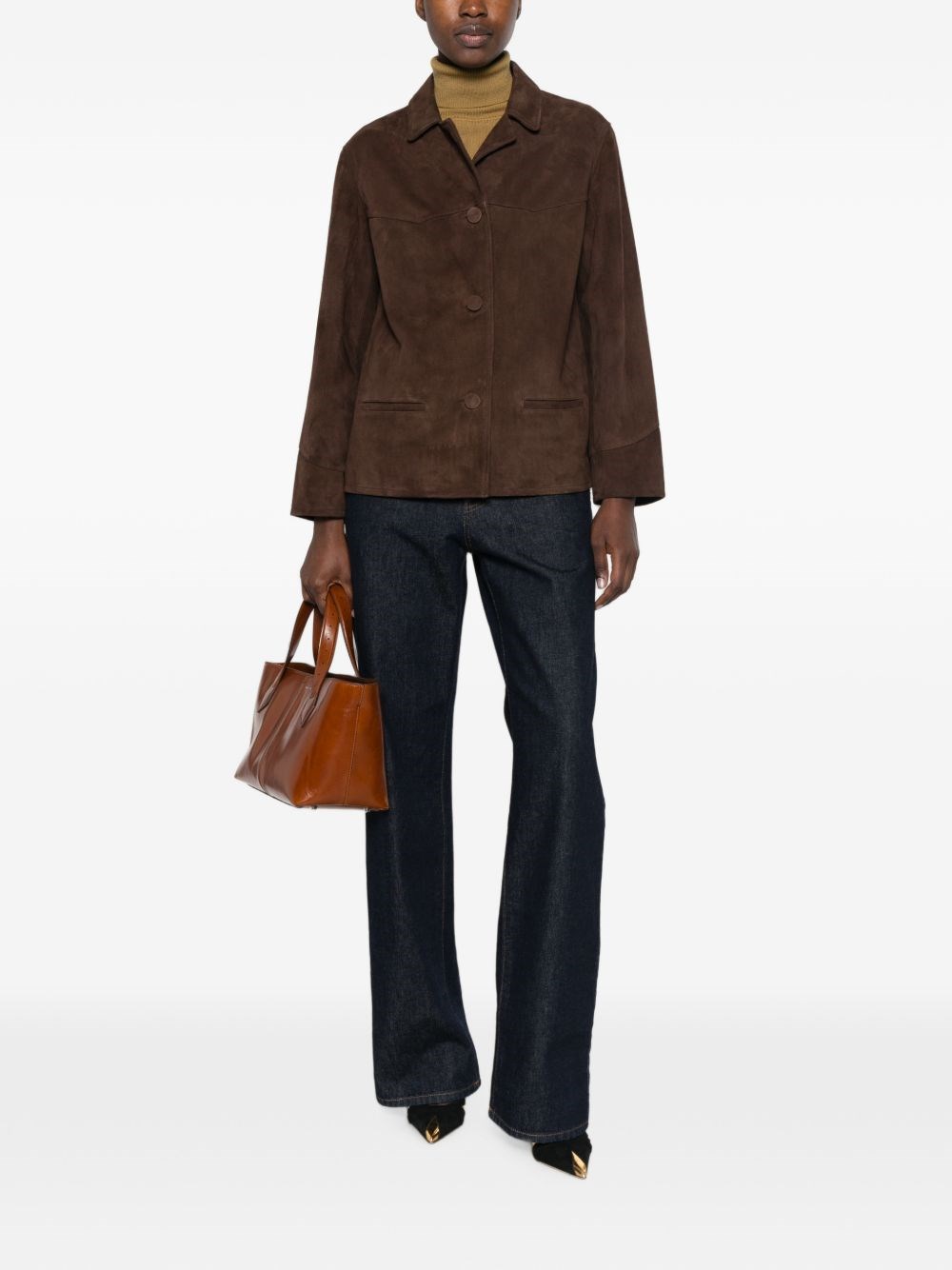 TORY BURCH Tory Burch Leather Blazer Jacket