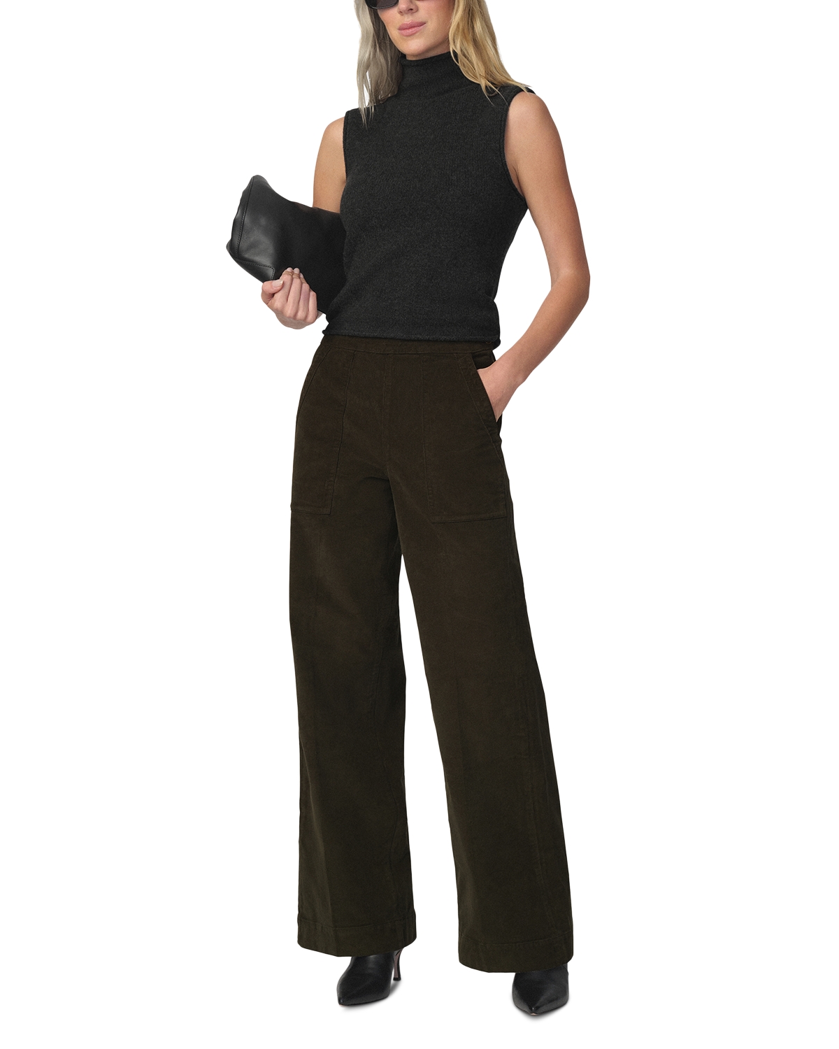 JOE'SJEANS Joe's Jeans The Corduroy High Rise Side Zip Wide Leg Jeans