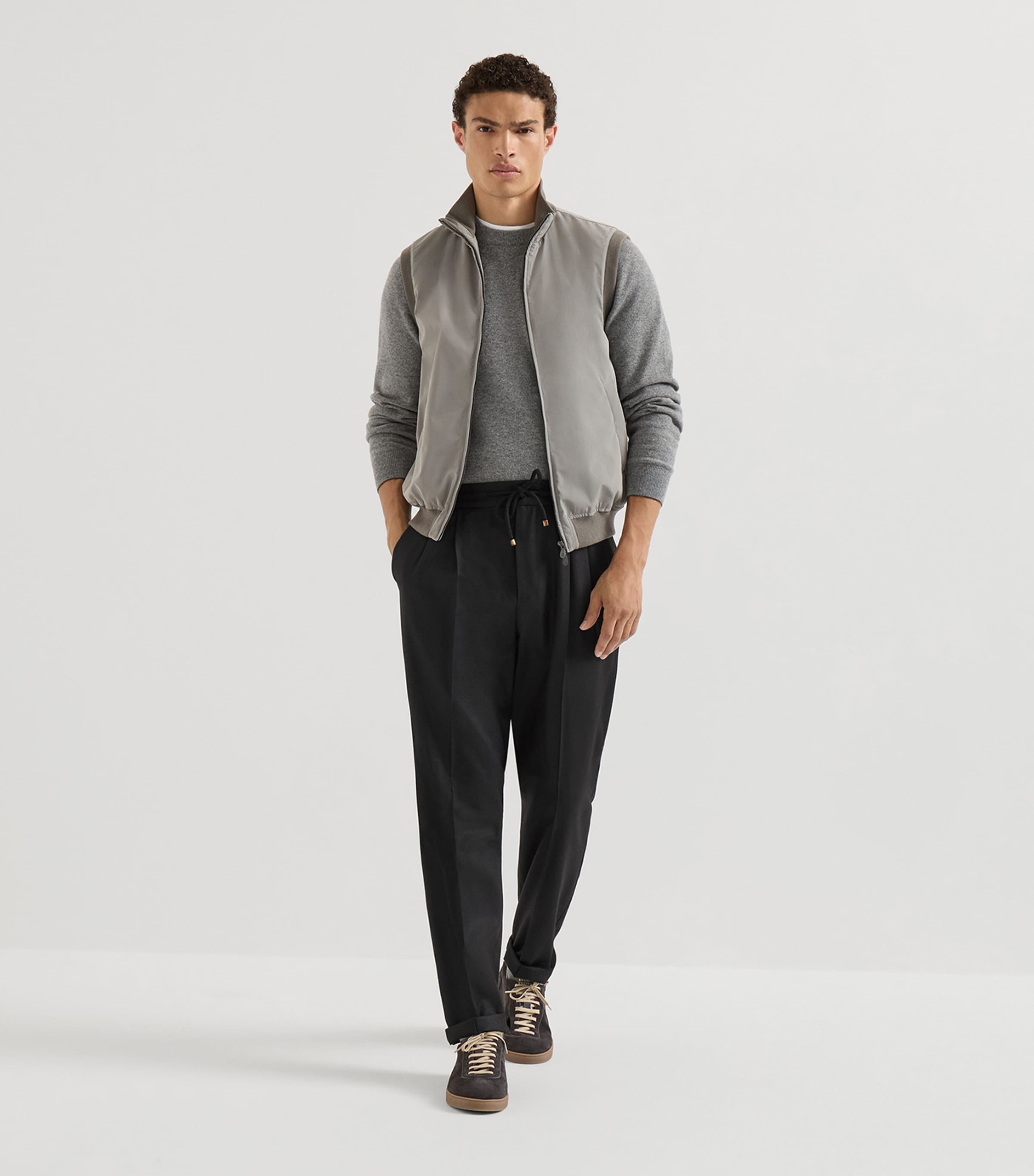 BRUNELLO CUCINELLI Brunello Cucinelli Virgin Wool Flannel Trousers
