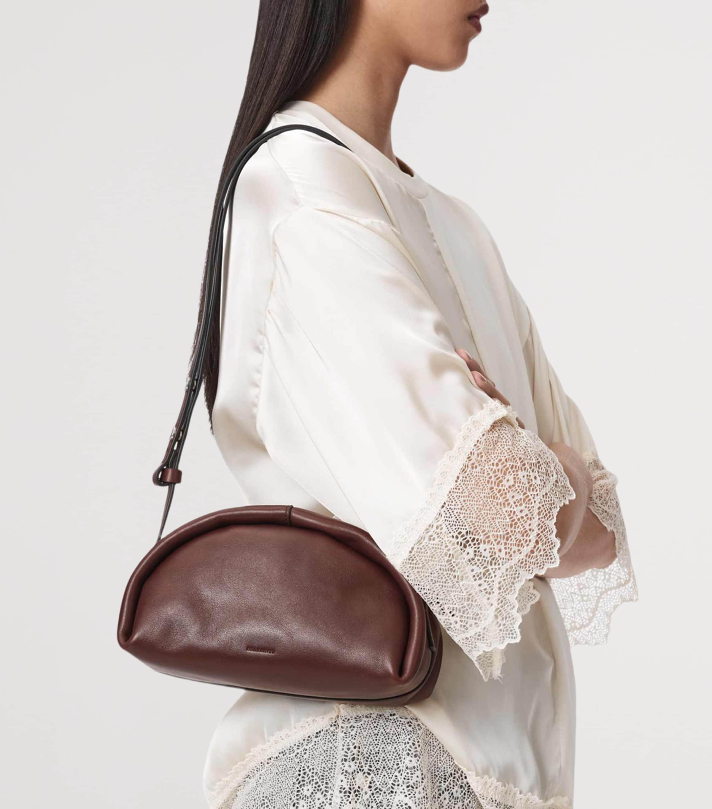 ALLSAINTS AllSaints Leather Rosalie Arc Cross-Body Bag