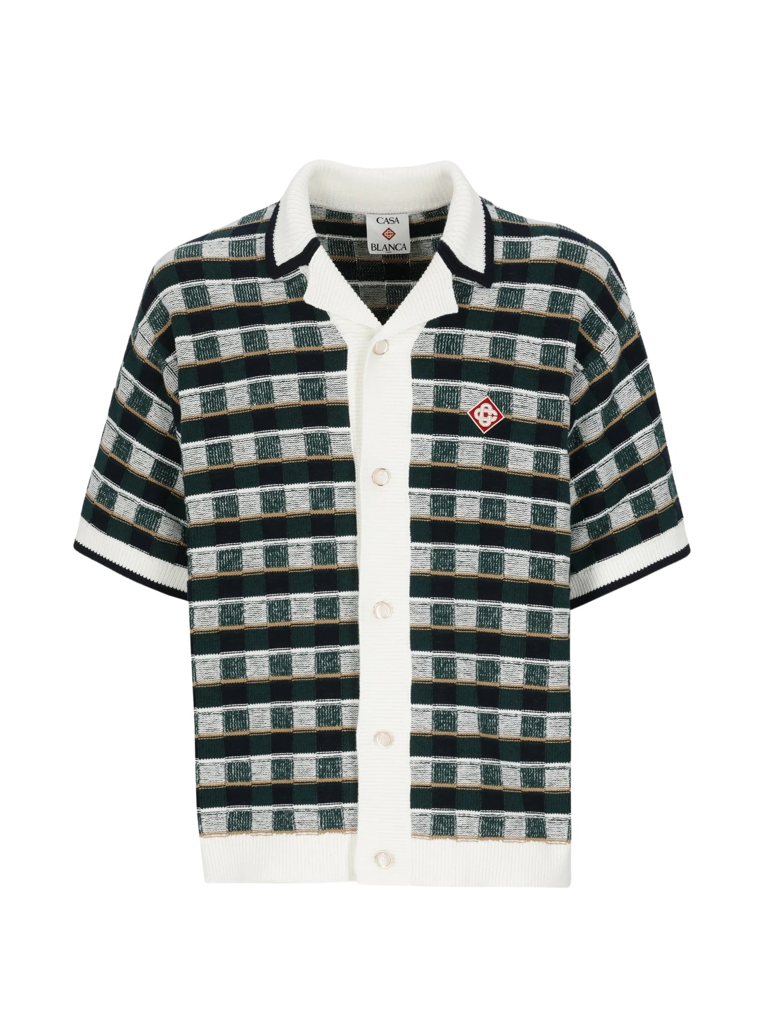 CASABLANCA Casablanca Mosaic Check Knit Shorts