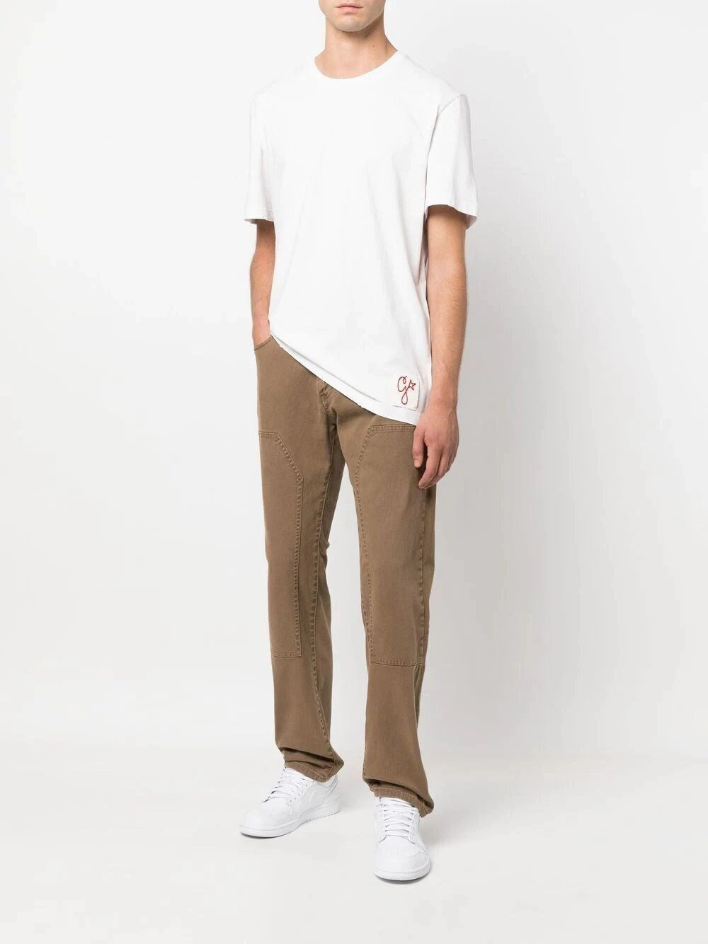 GOLDEN GOOSE Golden Goose Men T-Shirt Distressed Cotton