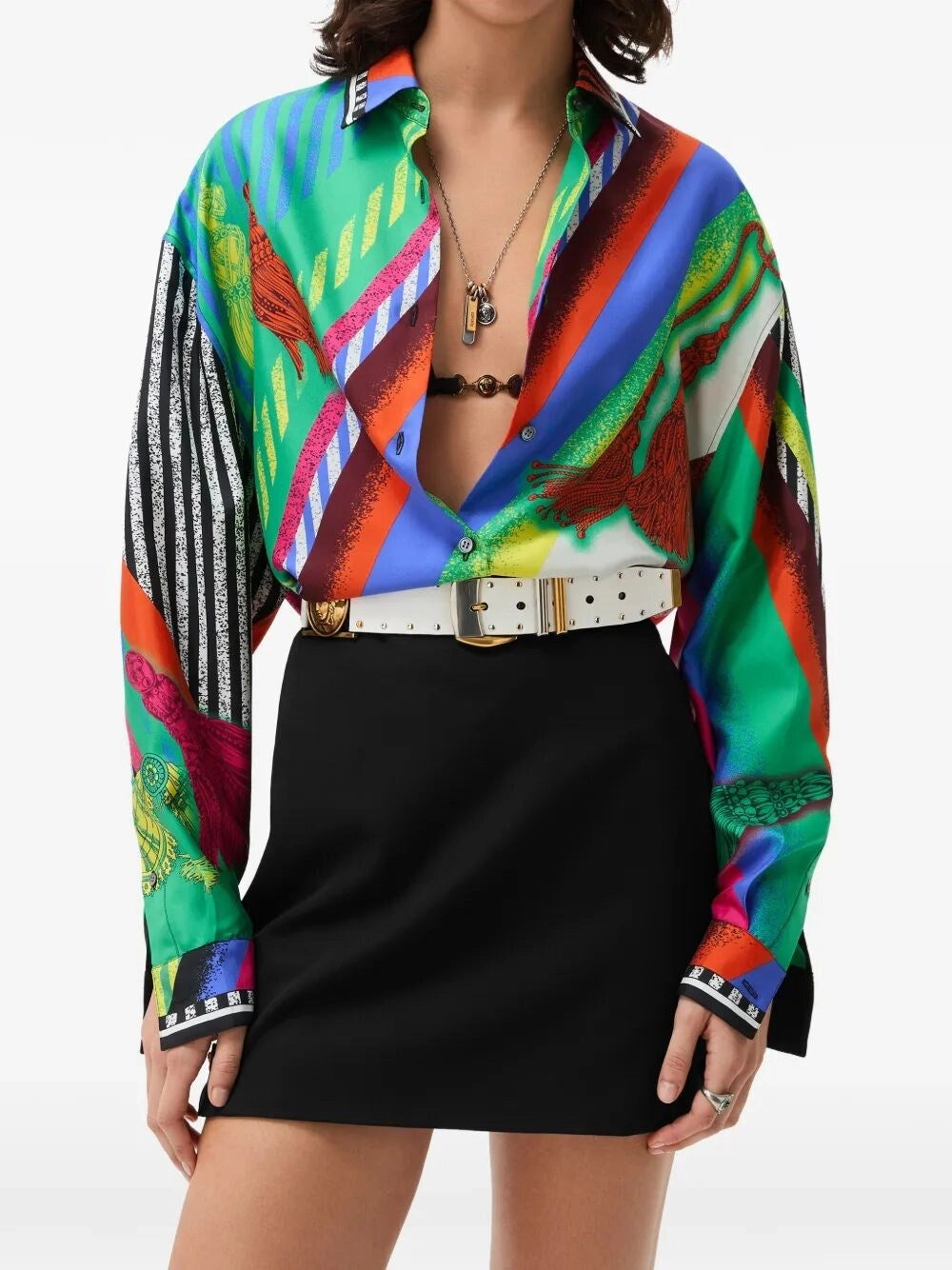 VERSACE VERSACE Silk Twill Print Shirt